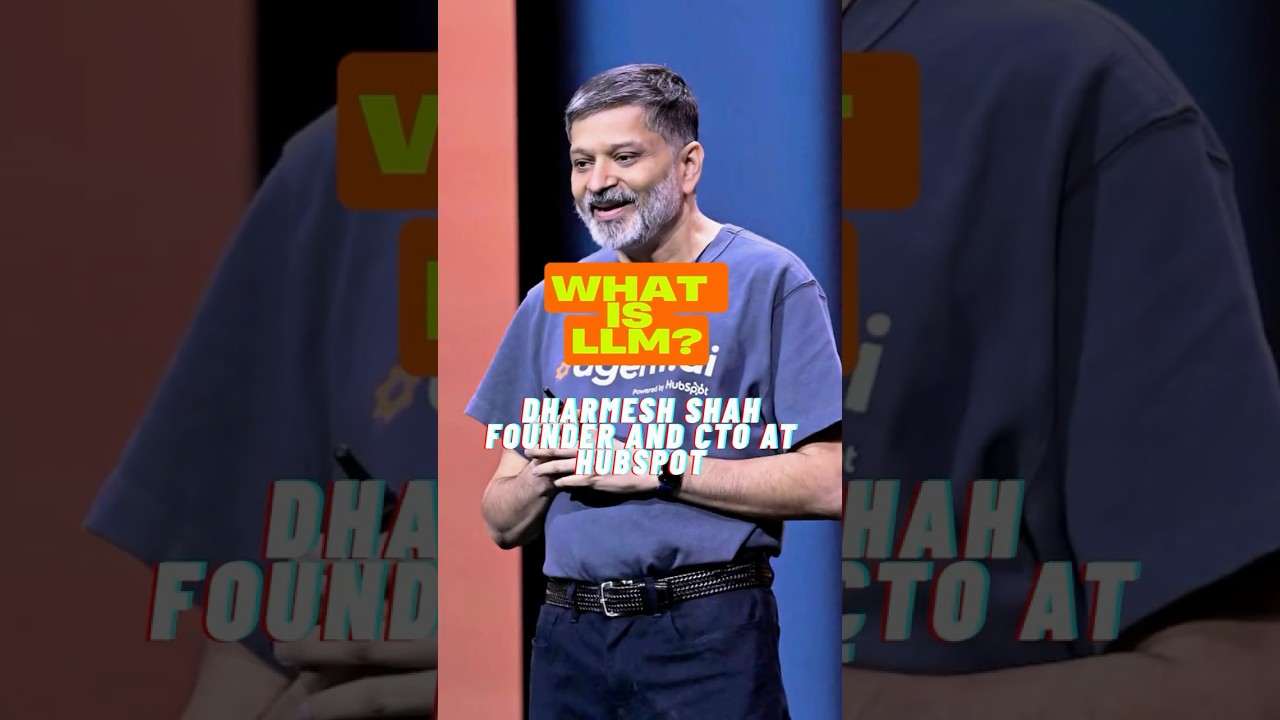 What is an LLM (Large Language Model) in AI? Explained by Founder & CEO of HubSpot - Dharmesh shah.