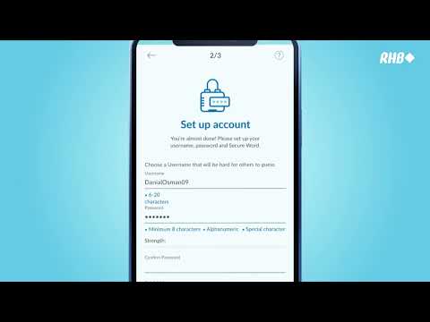 RHB Mobile Banking App - How to register for RHB Online Banking