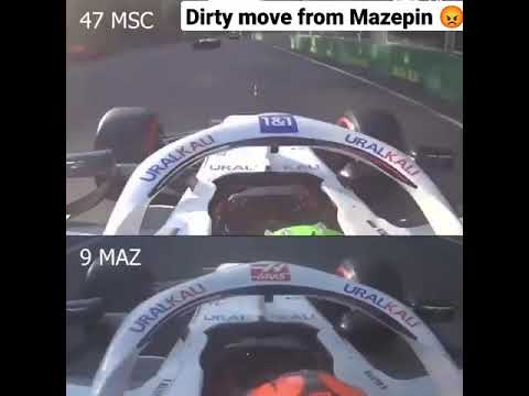 Nikita Mazepin tried to kill Mick Schumacher with a Dangerous move at Azerbaijan GP 2021