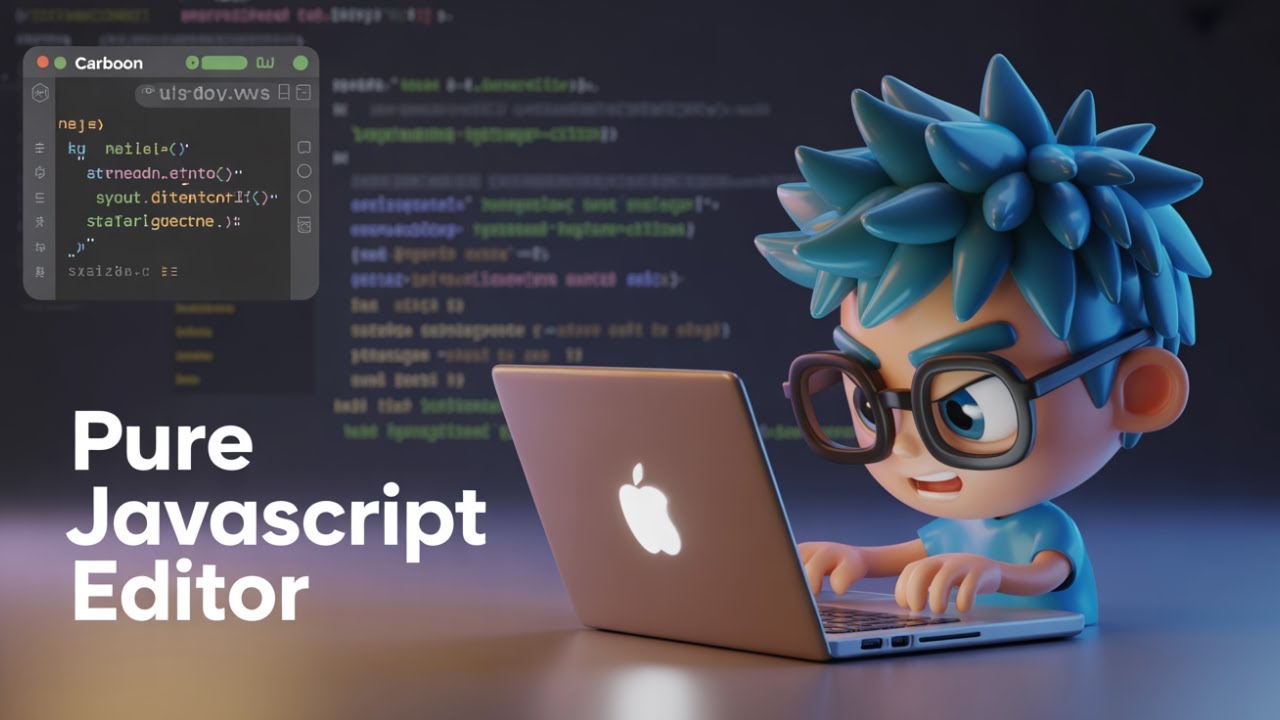 Build Carbon.now.sh & VSCode Clone in Pure JavaScript - Syntax Highlighting Code Editor in Browser