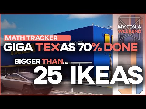 Giga Texas is bigger than 25 Ikeas and it's 70% done