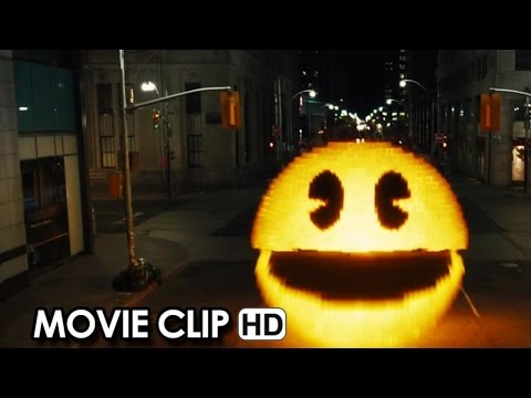 PIXELS Official Pac-Man Clip 'Happy 35th Birthday!' (2015) HD