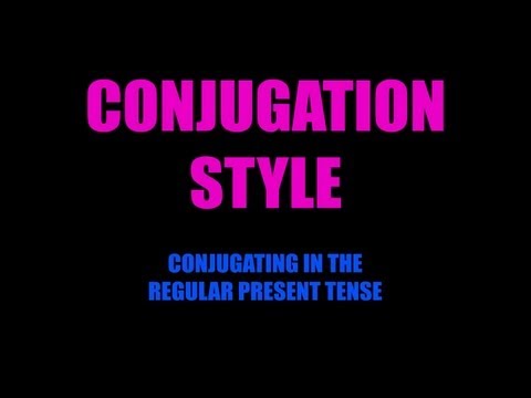 Spanish Conjugation Style (Mr. Simonsen)