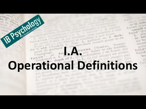 How to write operational definitions of IVs and DVs - IB Psych