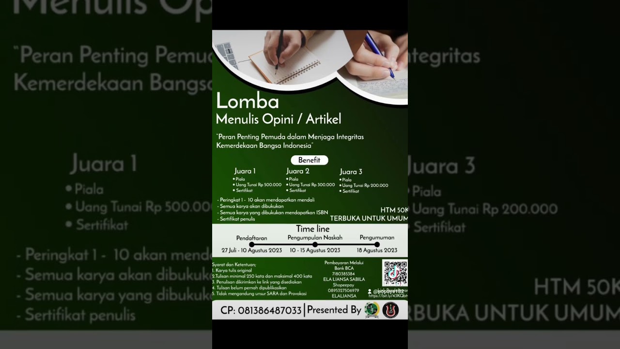 Lomba Menulis Opini/Artikel