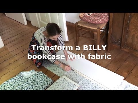 Home visit: transform a BILLY bookcase using fabric