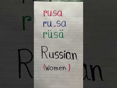 How to pronounce Russian”in Spanish.