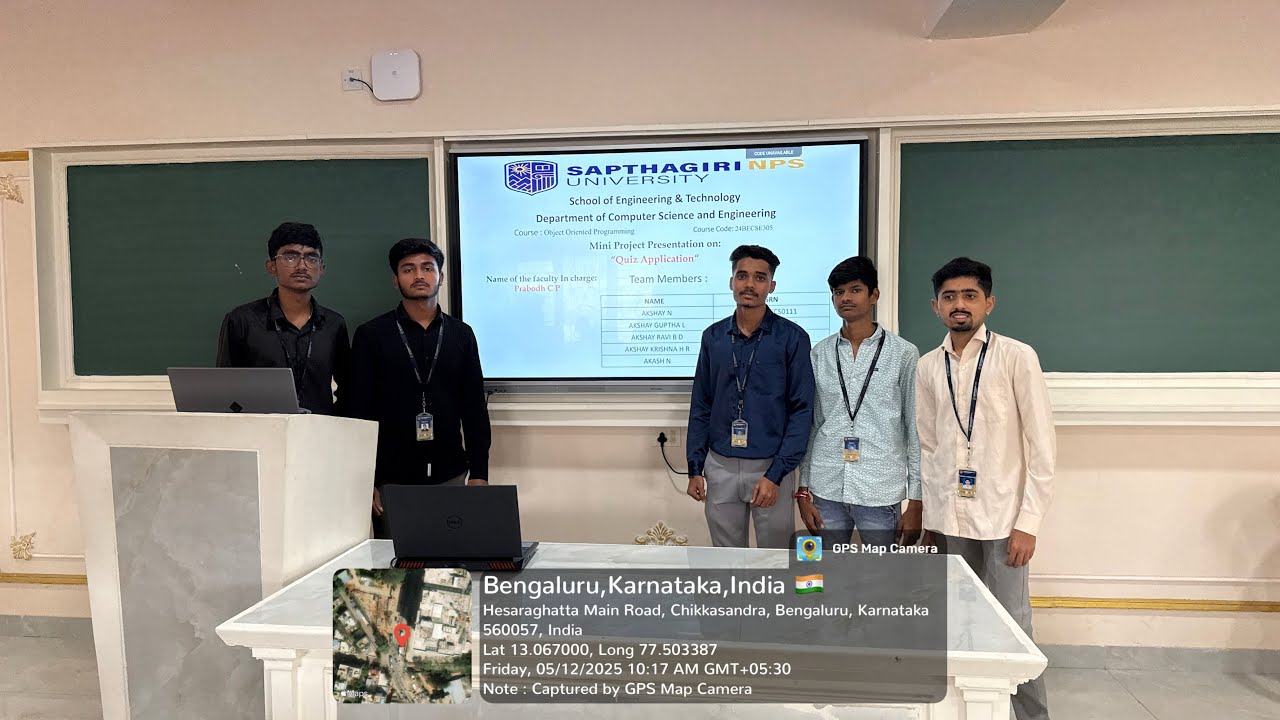 Quiz Application Using Java Swing and AWT