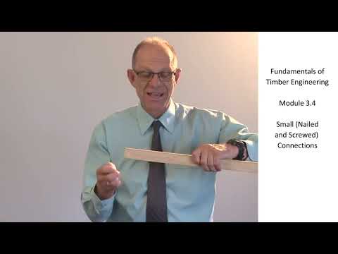 Fundamentals of Timber Engineering. Module 3.4 Small (nailed and Screwed) Connections