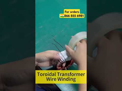 Toroidal transformer wire winding