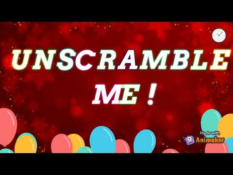 Unscramble Me | New Year Edition