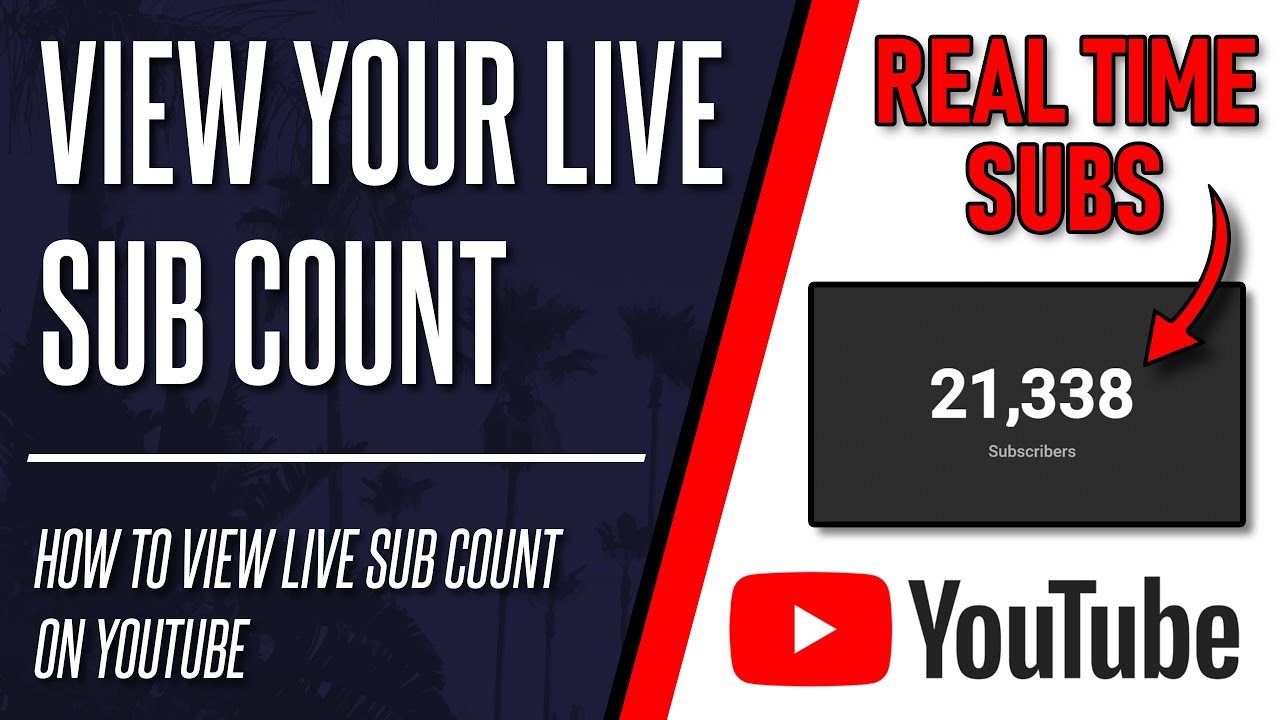 How to View Your Live Sub Count on YouTube (DESKTOP)