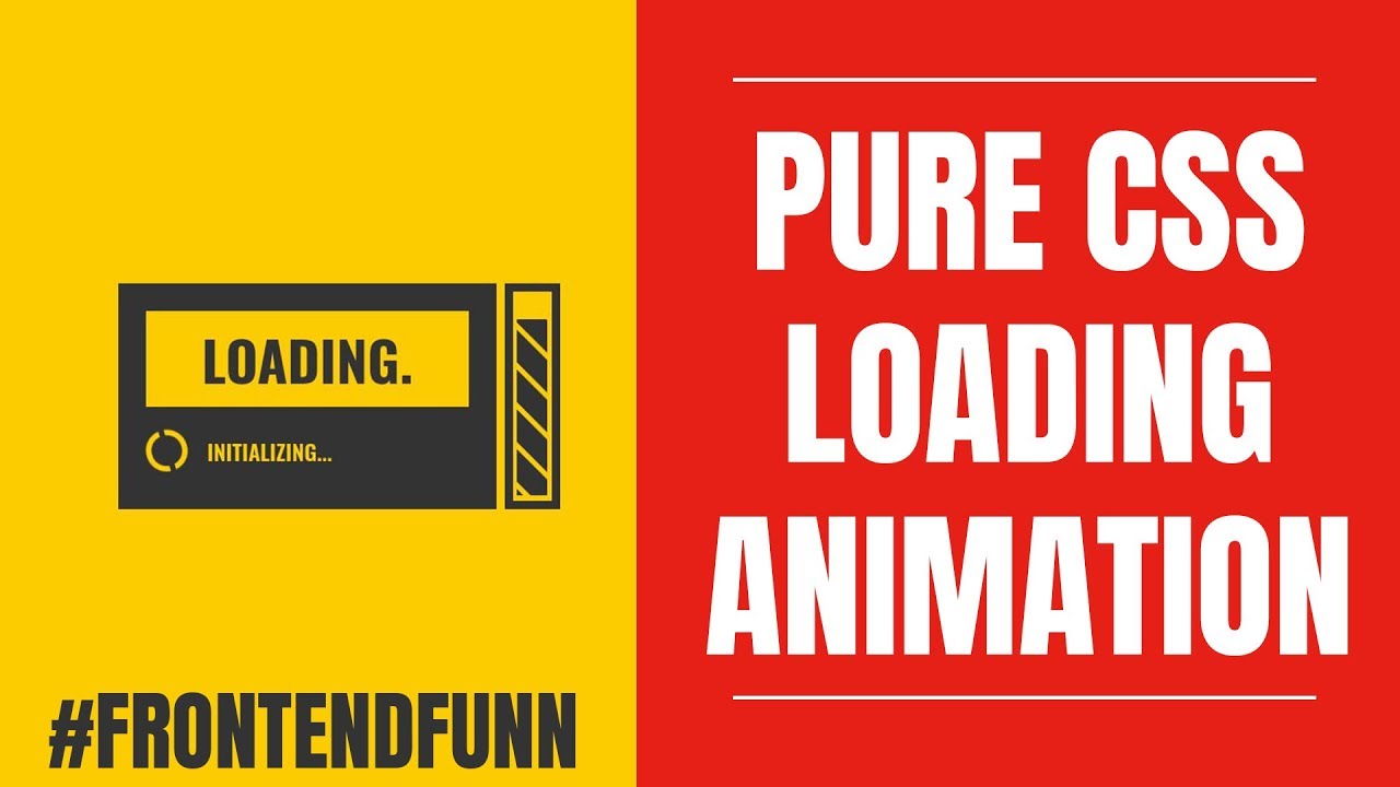 Pure CSS - CSS Loading Animation - web development Tutorial