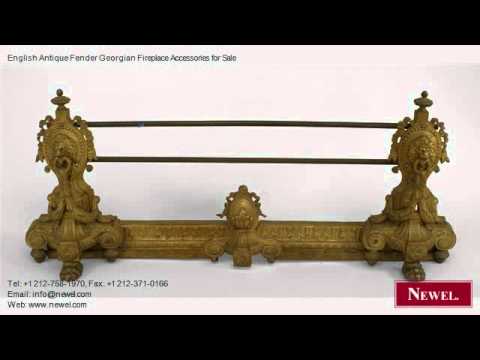 English Antique Fender Georgian Fireplace Accessories for