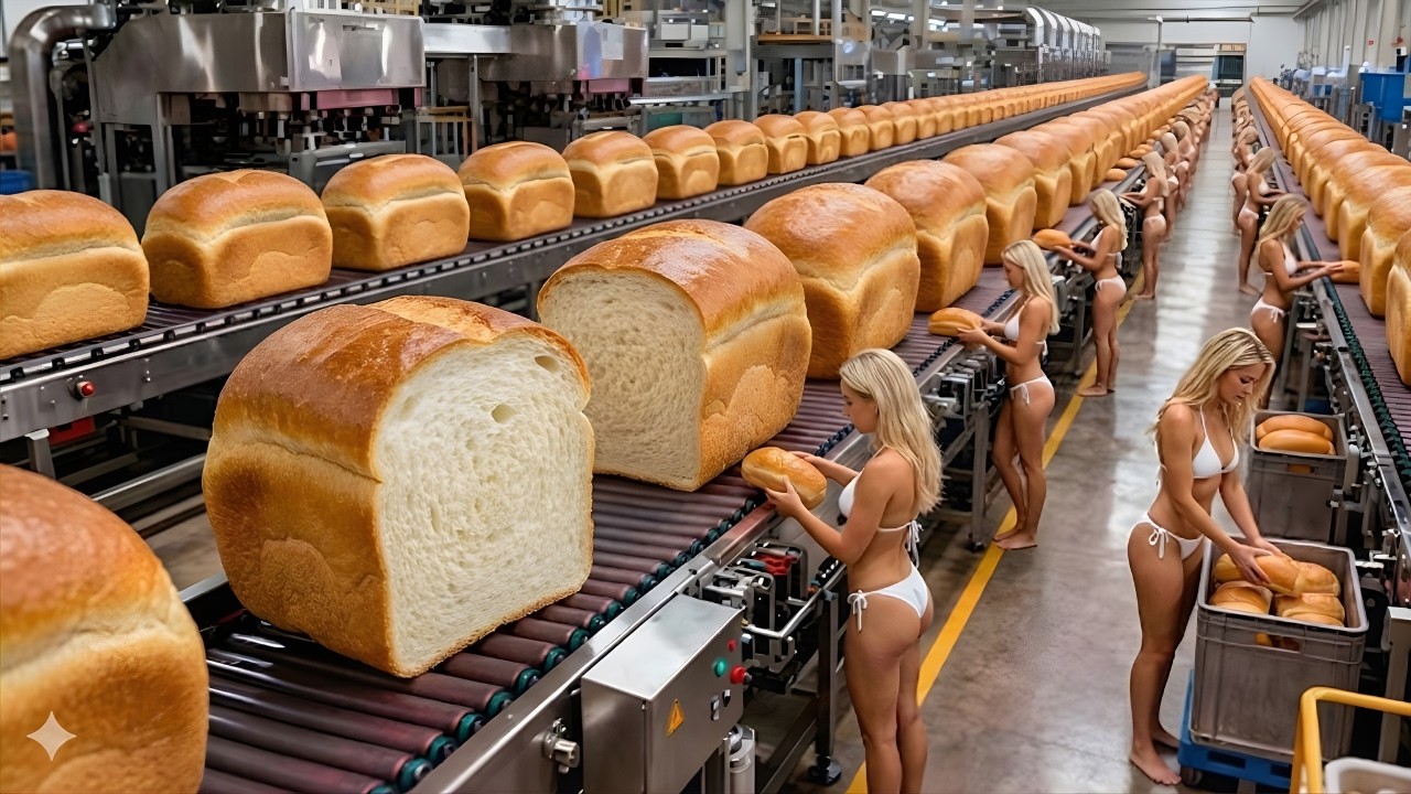 How Bread Is Made in Factories | Inside the World's Biggest Bread Production Process