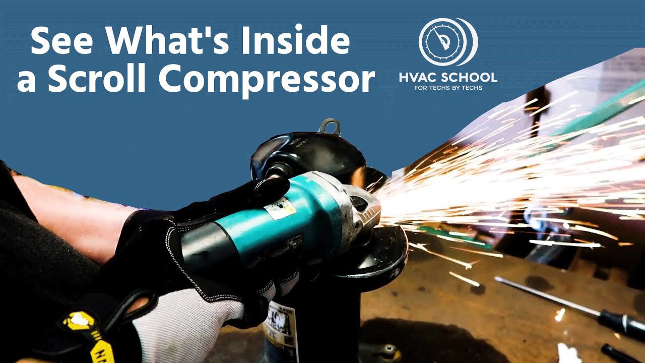 See What's Inside a Scroll Compressor
