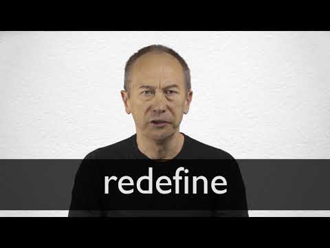 REDEFINE definition and meaning | Collins English Dictionary