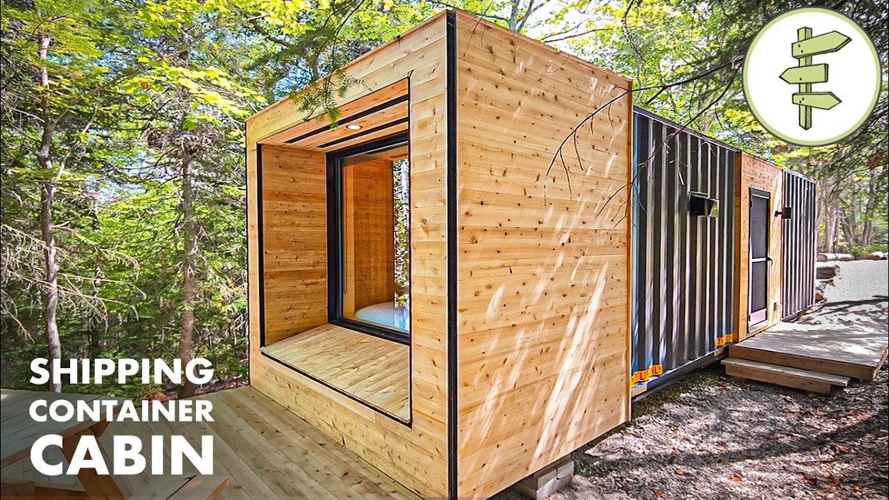 This Shipping Container Tiny Cabin Hides a Modern Interior Filled With ...