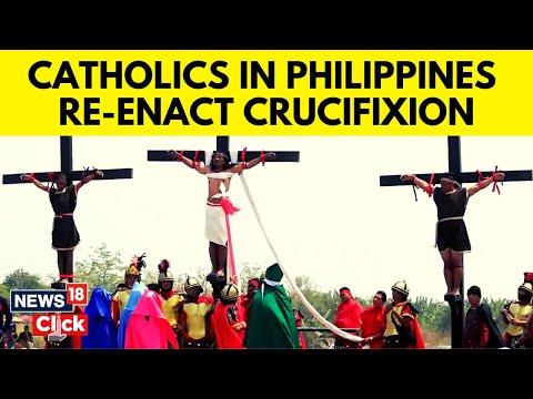 Philippines News | Devotees Nailed To Crosses To Mark Good Friday In Philippines | Good Friday 2023