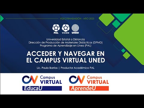 Acceder y navegar en el Campus virtual UNED: AprendeU EducaU
