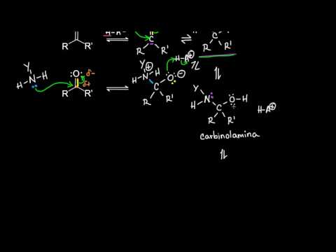 Formación de iminas y enaminas (video) | Khan Academy