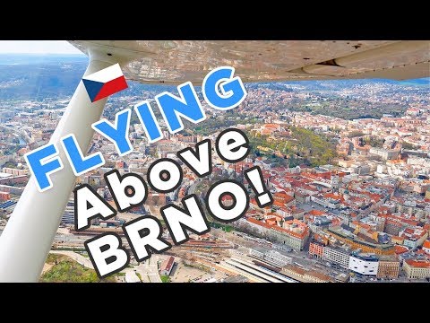 SIGHTSEEING FLYING above BRNO Czech Republic in 4K ! 🇨🇿 🛫