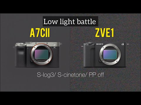 Sony ZV-E1 vs A7C II: Dual Base ISO (low light performance)