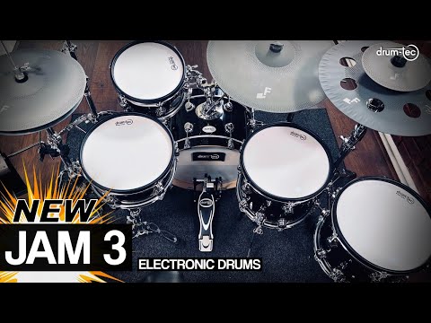 drum-tec Jam 3 with ATV xD3 and ZEITGEIST ECP-Cymbals - black | Reverb