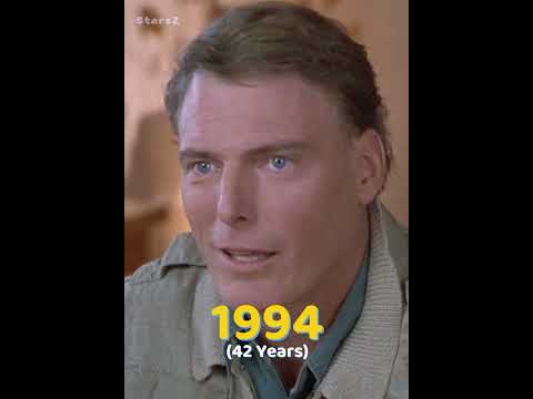 Christopher Reeve through the years (1970-2004) #evolution #shorts #superman #actor #action