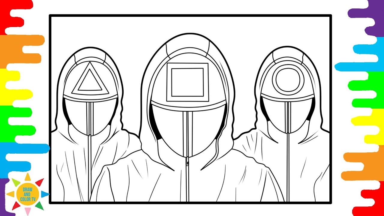 Squid Game Season 2 Coloring Pages | Squid Game  Coloring | Alan Walker - Dreamer