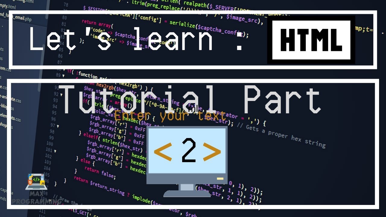 Let's learn: HTML Tutorial 2 - Formatting Text in HTML