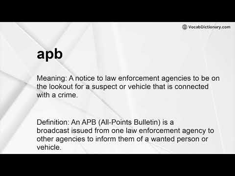 apb Meaning