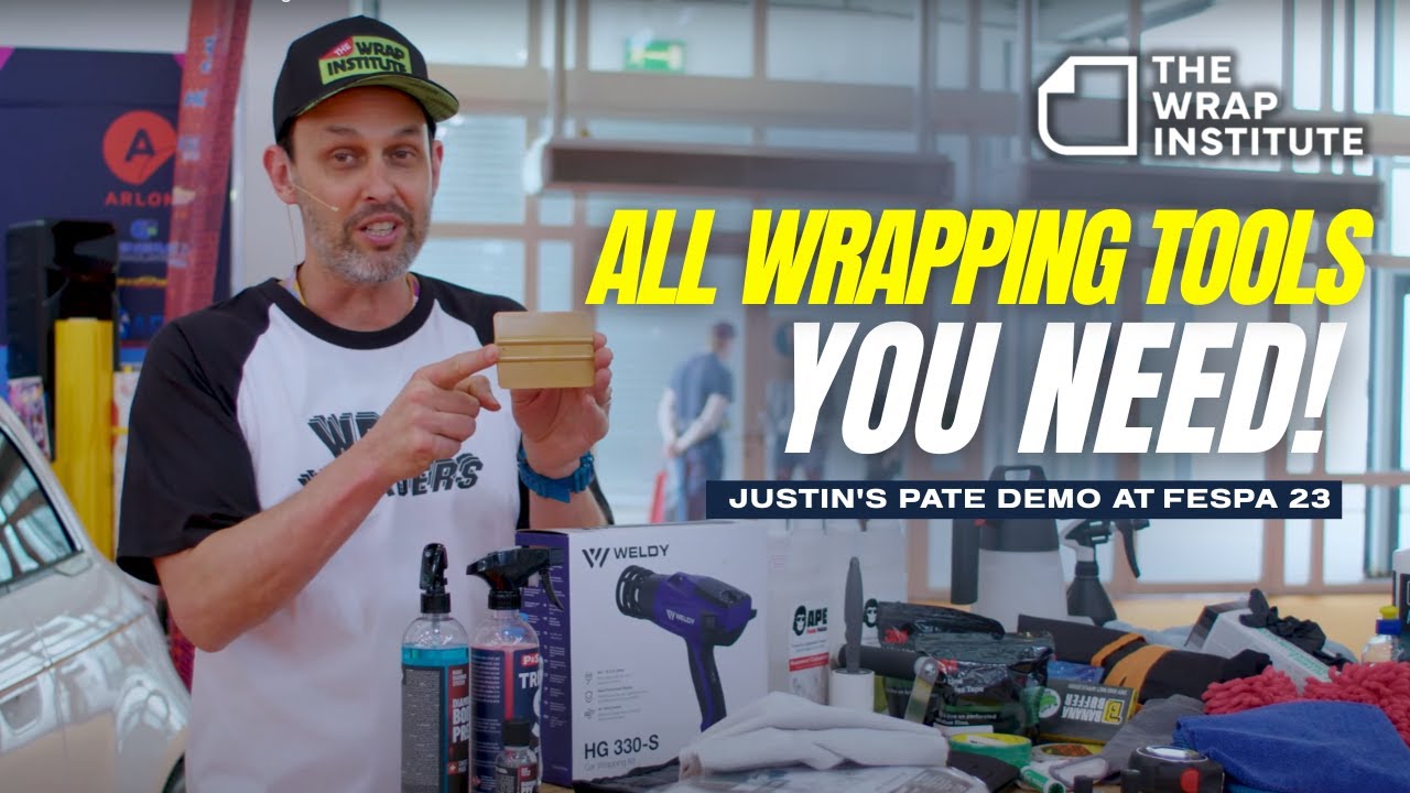 ALL WRAPPING TOOLS YOU NEED! For Color Change & PPF - Justin's Pate demo at FESPA 23