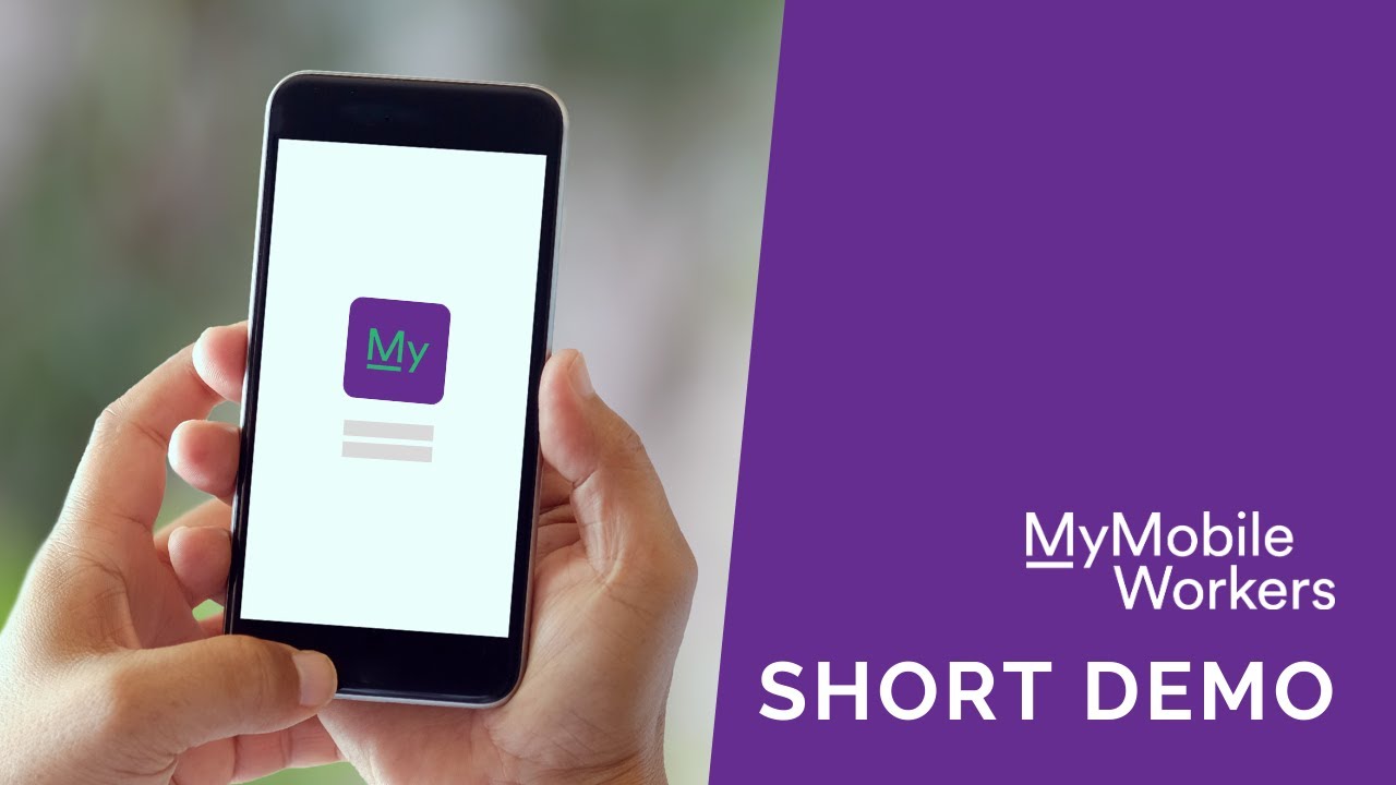 Short demo of MyMobileWorkers: Creating and completing a job