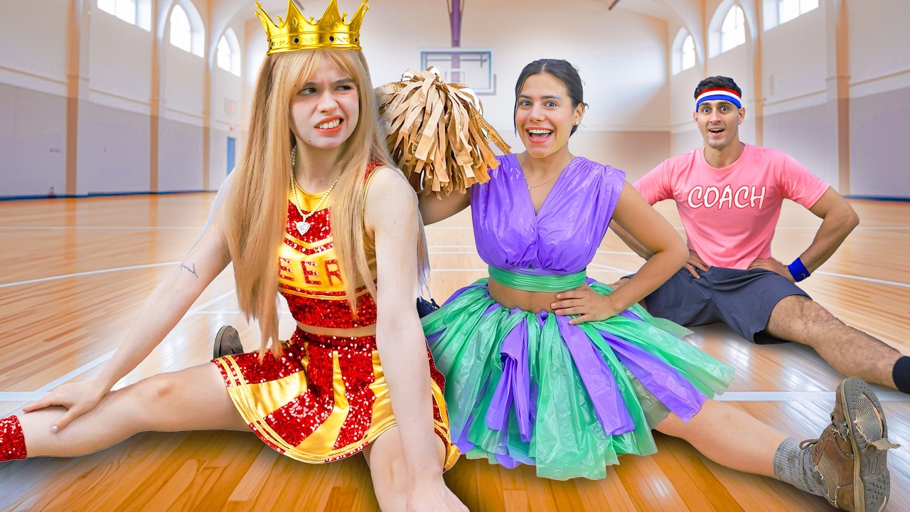 High School Rivalry: Poor vs Rich Cheerleader!