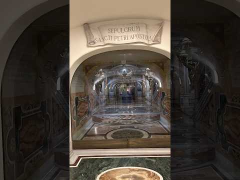 Tombs of the Popes in the Vatican Grottoes, which are located St. Peter's Basilica