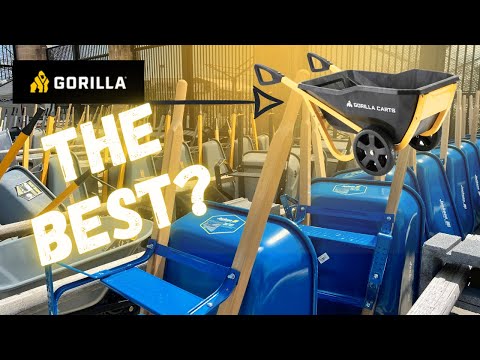 GORILLA CART- Best Wheelbarrow with 7 Cubic Feet? #review
