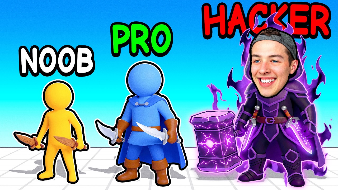 NOOB vs PRO vs HACKER in Solo Leveling