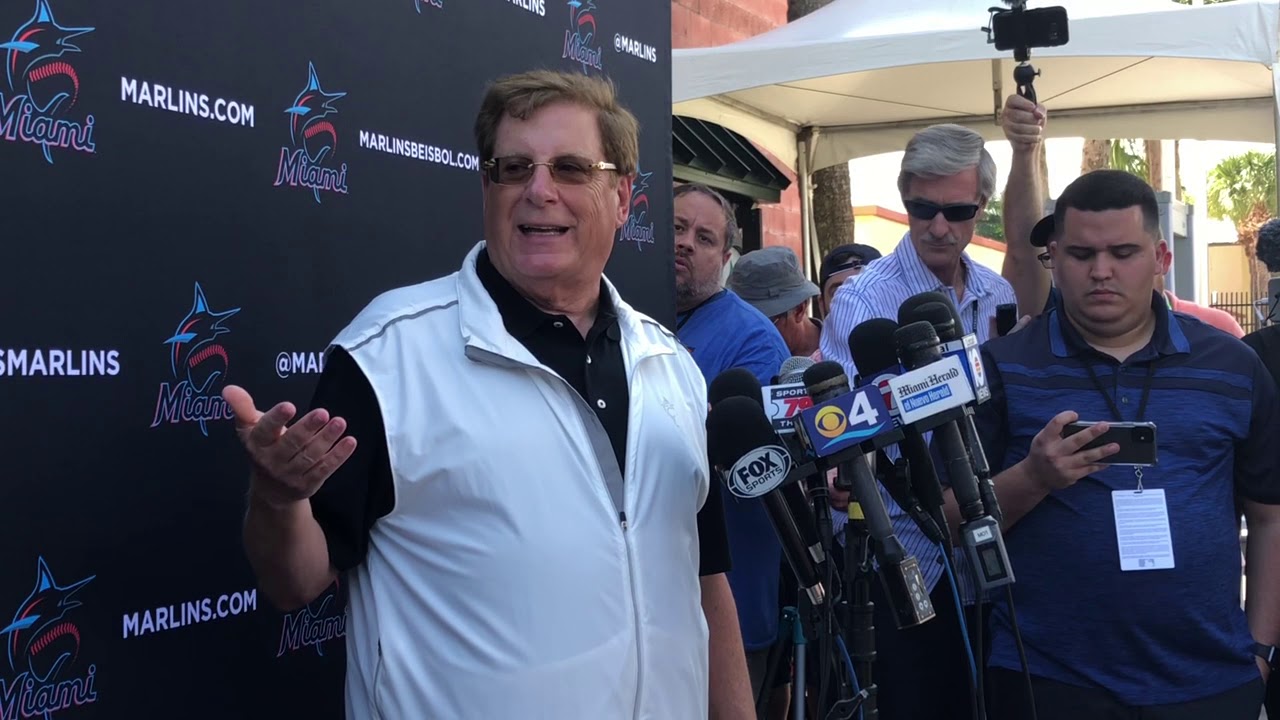Miami Marlins Hold First Full Squad Spring Training Practice