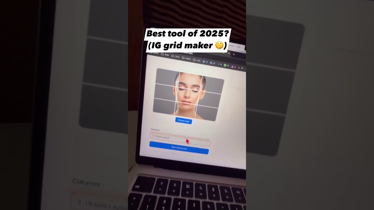 Use this tool to split images for beautiful instagram grid