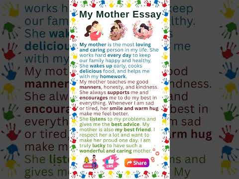 My Mother | My Mother Essay | 10 Lines on My Mother | Essay on My Mother in English | Mother's Day