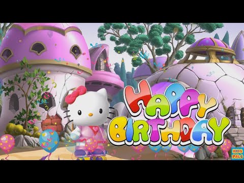 Hello Kitty Happy Birthday song for kids| Happy birthday song hello kitty.