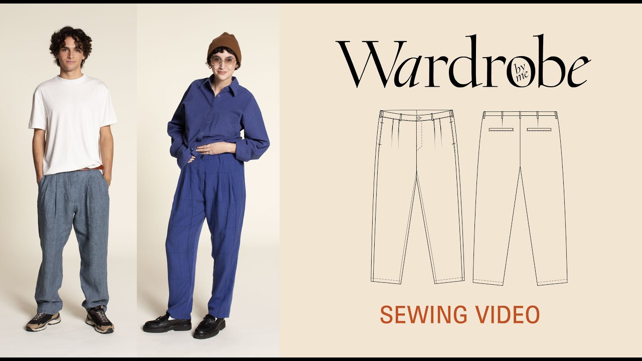 Step-by-Step Tutorial: How to Sew Pleated Pants | Easy DIY Sewing Pattern