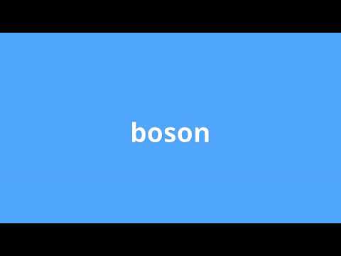 what is the meaning of boson