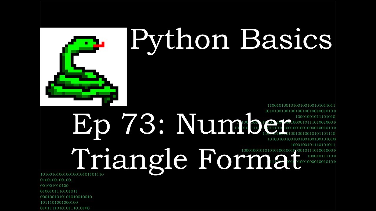 Python Basics Reverse Number Triangle Formated