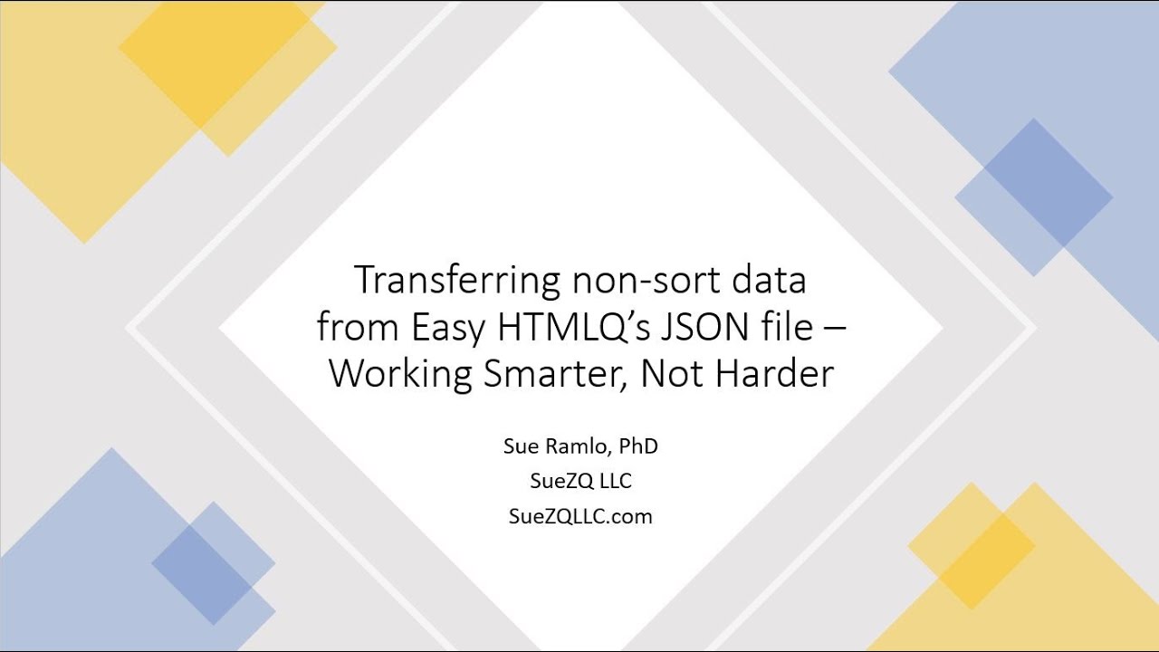 Getting data from an Easy HTMLQ JSON file