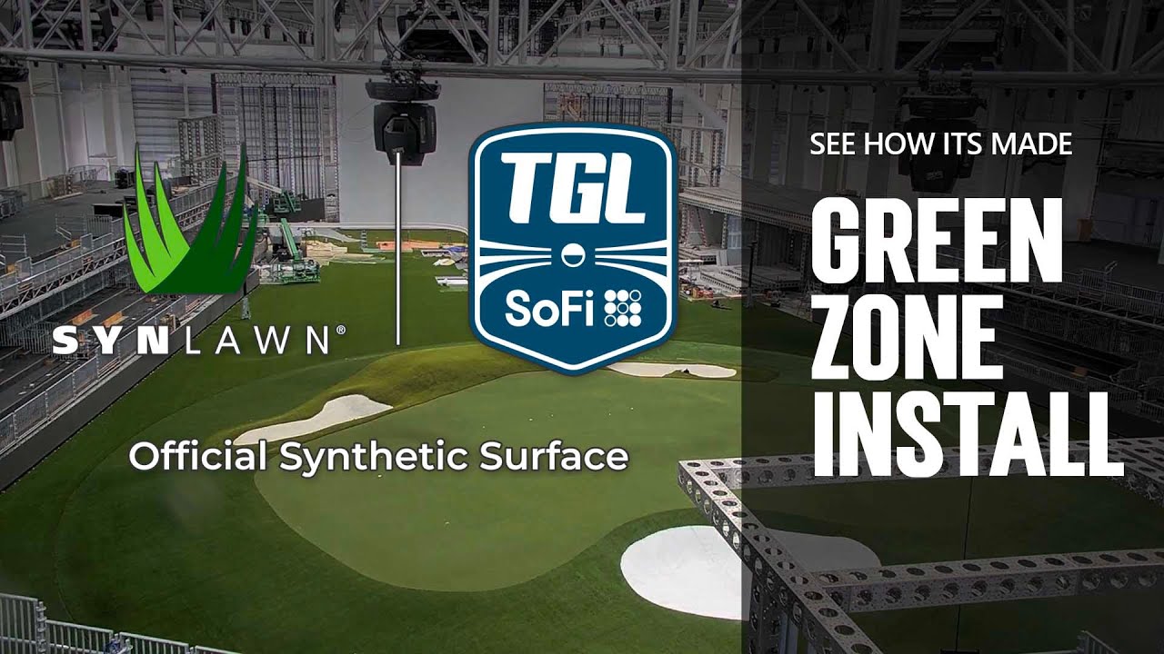 TGL Green Zone installation by SYNLawn at the SoFi Center