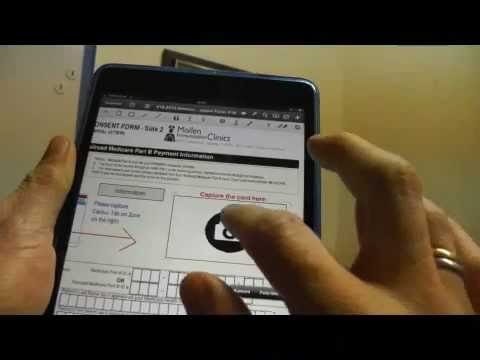 Healthcare: Consent Form on iPad