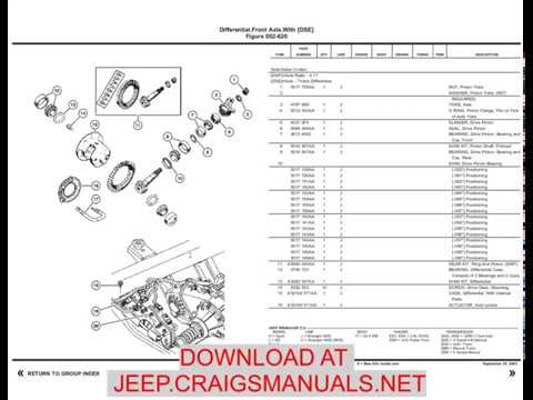 2003 Jeep Wrangler TJ Parts Catalog