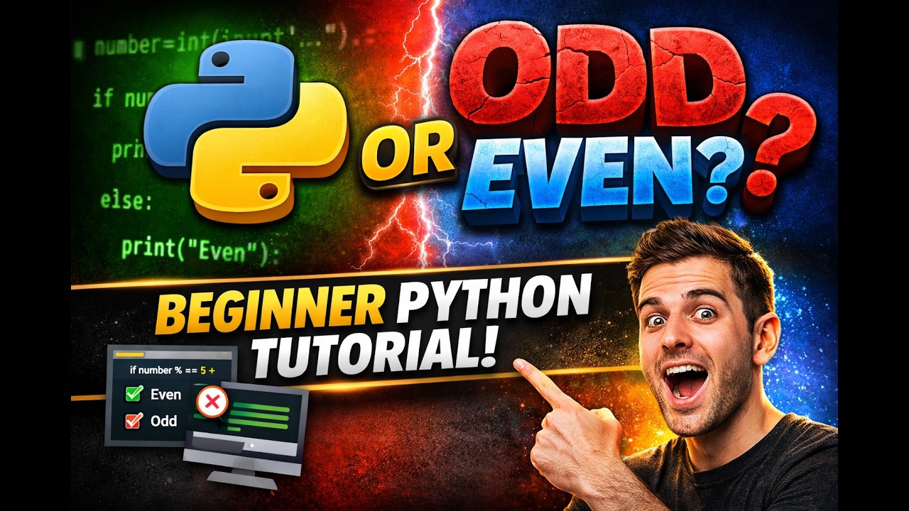 Build an Odd or Even Number Checker in Python (Beginner Python Logic)